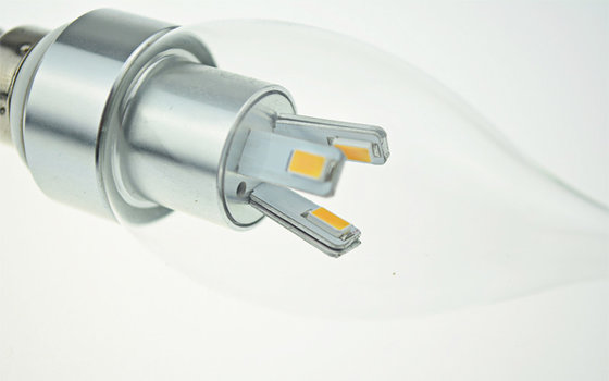 Warm White Flame Tip LED Light Bulbs 3W E14 LED Candle Bulbs Small Screw Cap