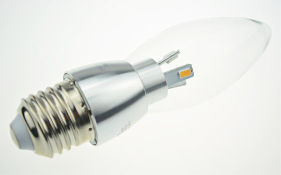 SMD 3 Watt 120 Volt E26 LED Candelabra Light Bulbs Dimmable 4000K Daylight White