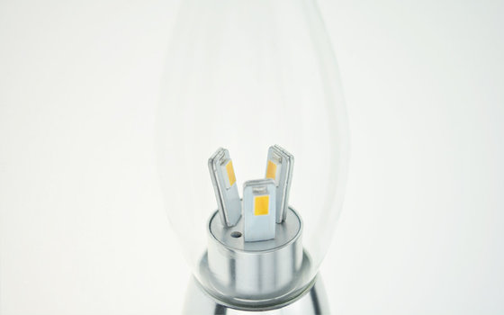 SMD 3 Watt 120 Volt E26 LED Candelabra Light Bulbs Dimmable 4000K Daylight White