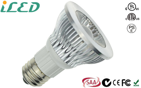 7W E26 E27 COB Recessed PAR20 LED Bulb , 38 Degree Narrow PAR20 LED Lamp RoHS