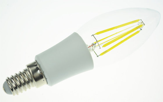 E14 E12 4W LED Candle Bulbs 40W Equivalent , Decorative candle light bulbs Cool White