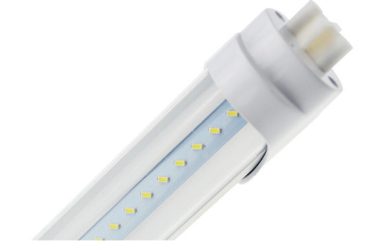 DLC listed G13 Base 600mm 2ft T8 LED Tube Light 10W 4000K 100 - 277V AC 120 Degree