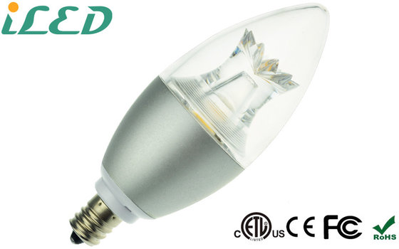 調光対応 4W LED の蝋燭の球根は白い 35W 従来のランプの等量 350 を- 380lm 暖めます