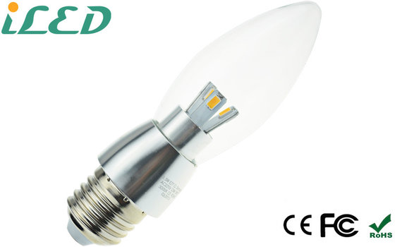 SMD 3 のワット 120 のボルト E26 LED の Candelabra の電球の 調光対応 4000K の日光の白