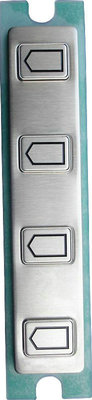 2.0mm height stainless steel Extended function key Metal Trackball for Information Kiosk