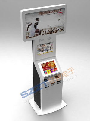 ZT2222 Large Dual Screen Bill Payment Kiosk with Cash Acceptor & card issuing