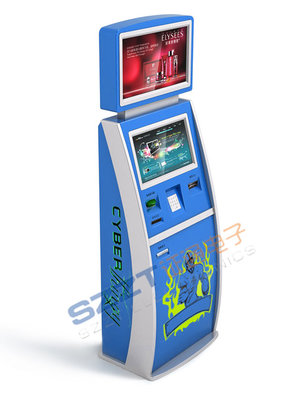 ZT2188 Dual Display Retail Mall Kiosk with Large Screen Advertisement