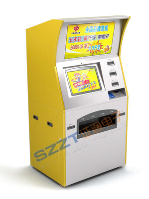Custom Kiosks ZT2411 Self - Service Lottery / Gaming Kiosk/ATM with advertisement