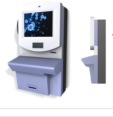 ZT2135-A00 Tel / Transport Card Recharging / Information Wall Mounted Kiosk with Telephone