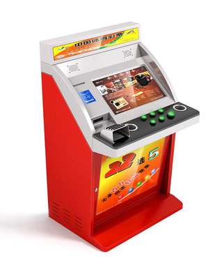 Self - Service Lottery Custom Kiosks with Credit Card / Cash / Coin Payment