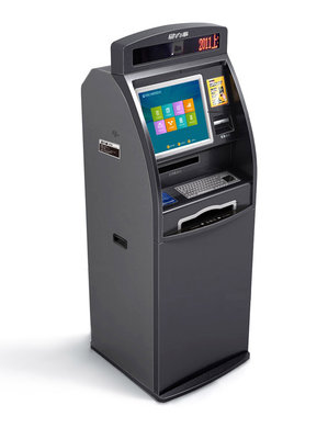 Self Service Lobby Dual Screen Bill Payment Kiosk for Receipt Printing with Card Reader