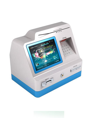 Elegant Innovative Desktop Wall Mounted Kiosk , Customized Cash Acceptor Kiosk With Barcode Scanner