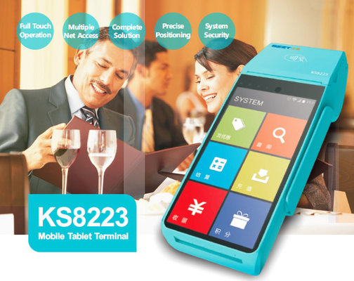 POS terminal with barcode scanner 1D/2D NFC reader 13.56 MHZ built in printer