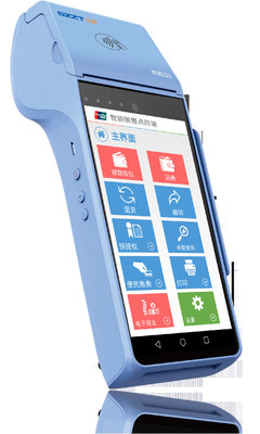 POS terminal with barcode scanner 1D/2D NFC reader 13.56 MHZ built in printer