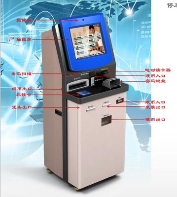 Automatic Bill Payment Kiosk High Brightness LED Touch Screen For Car Parking Lot