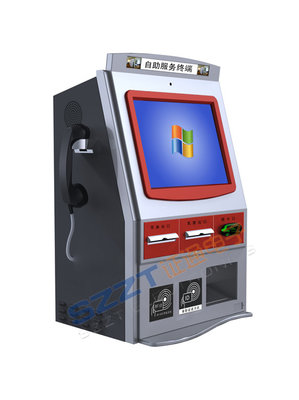 ZT2832 Account Inquiry / Transfer Wall Mounted Kiosk with RFID Card Reader