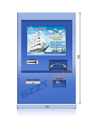 ZT2830 Wall Mounted Financial Payment Retail Mall Kiosk with Barcode Reader