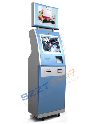 ZT2223-C は二重スクリーンが付いている小売りしましたり/命令/ビルの支払のキオスク/ロビーのキオスク機械