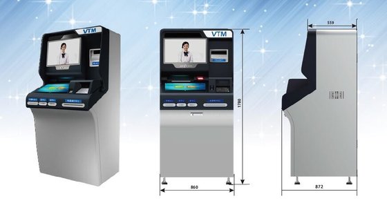 第3世代別銀行業のキオスクの自己サービス スマートなビデオ金銭出納係のキオスクZT2980