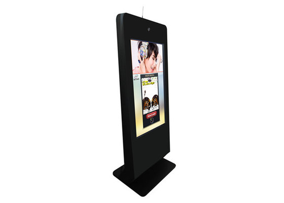 47" Tilted Stand Alone Digital Signage / Floor Standing LCD Advertising Platform HDMI