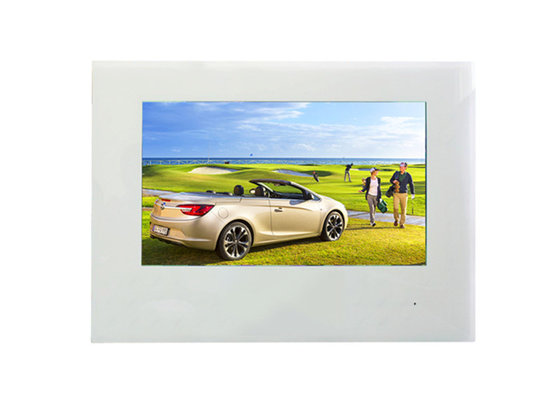 Metro / Bus 19 Inch White Video Player Wall Mount Digital Signage Monitors Remote Control
