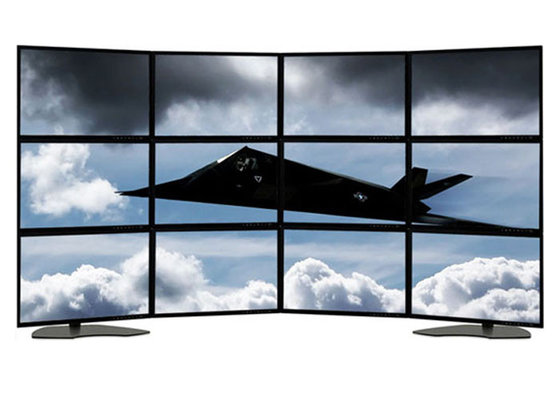 Wall Mounted Super LCD Video Wall Display / Video Wall LCD Digital Signage For Advertising