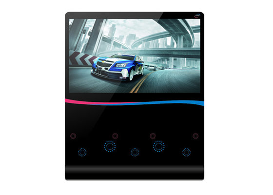 Black / Silver Customized Multimedia Touch Screen Advertising Display 65 Inch Full HD 1920*1080