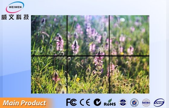 Slim Sharp LCD Video Wall Display for Shopping mMall / Commercial Building 1920*1080 Full HD