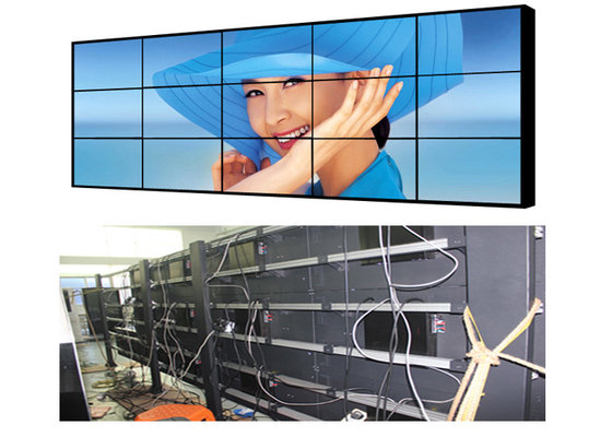 55 Inch Samsung Indoor Seamless LCD Video Wall Display Super Narrow Bezel 5.3mm Wall Mounted