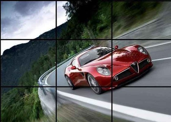 Commercial Advertising High Resolution LCD Video Wall Monitors 500cd/M2 High Brightness