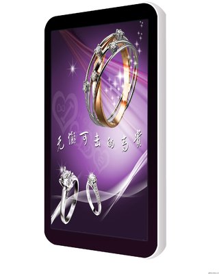 Restaurant 46 Inch Wall Mounted Photos Display , LED Menu Board