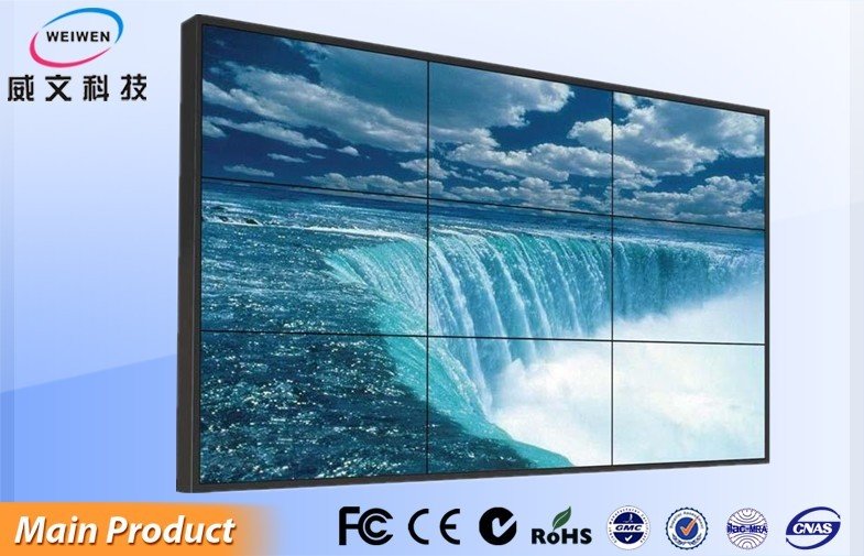 Indoor Seamless Advertisement LCD Display Board / Lare Size Monitor High Definition