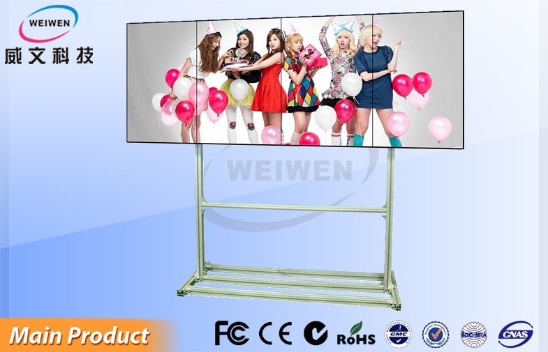 Floor Stand Advertising LCD Video Wall Display HDMI / VGA / DVI / RGB High Resolution