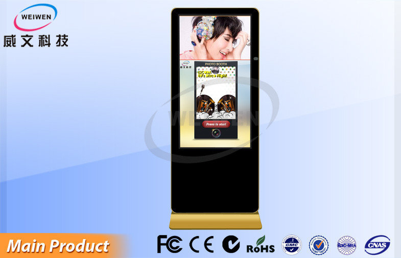 LED IR Multi Touch Screen Photo Booth Kiosk 42" 46" 55" 65" 70" With Camera