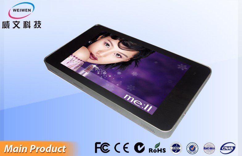 Large Screen Elevator Digital Signage / Elevator Advertising Frames Wall Monitor
