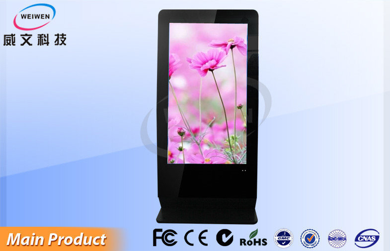 55 Inch Indoor Wireless Floor Standing LCD Digital Player / Advertising Monitor Full HD