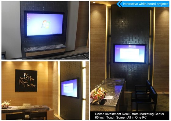 Smart  Interactive 55'' Touch Screen Display With PC For Subway / Station