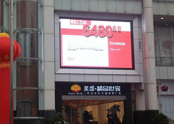 Aluminum IP67 P16mm Outdoor LED Advertising Signs , Video LED Display