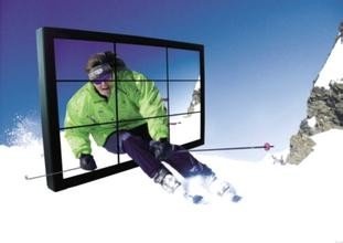 Backboard Fastened 3D LED Screens , Advertising Outdoor LED Display Billboard