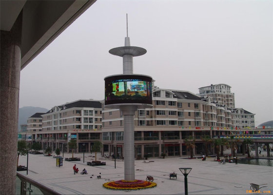 Curved P20 Outdoor Full Color LED Display With Wide Viewing Angle
