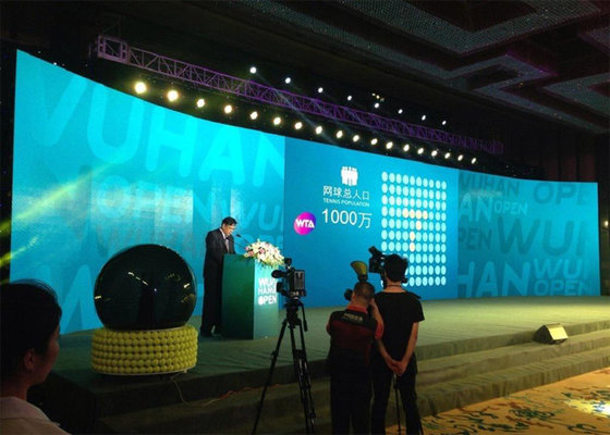 Protable P12 Curved LED Display Panel , Flexible LED Curtain Display