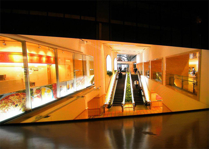 High Definition Indoor Advertising LED Display , 62500 Pixels Density Per Square Meter