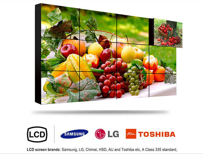 Professional Ultra - Slim LCD Indoor Video Wall System For Fitness Hall
