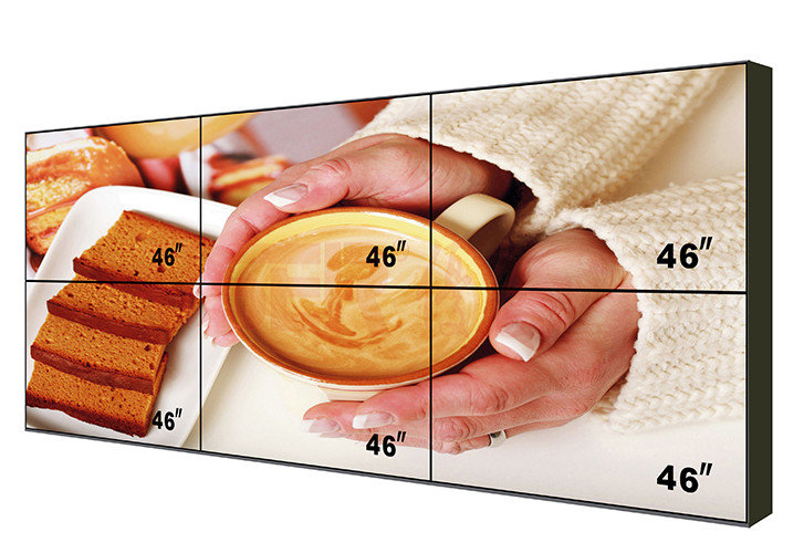 VGA DVIl Seamless LCD Video Wall For Movie Theater / Massage Room