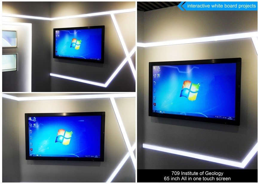 Interactive 65 Inch Touch Screen Display For Bookstore , LCD Flat Panel Display