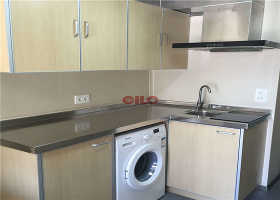 20ft White Red Modular Container Homes Prefabricated Building Construction