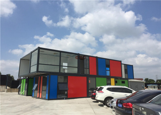 20ft Steel Frame Mobile Container House Prefab Movable For Hotel Labor Camp