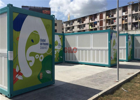 Prefabricated Container Pop Up Shops Flat Small Pre Built Container Homes