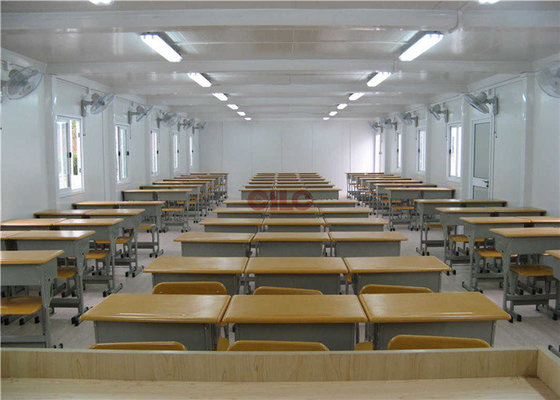60mm Portable Classroom Buildings Mineral Wool Insulation Layout Surface