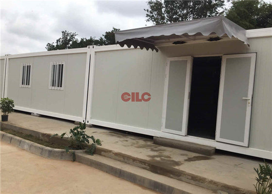 Stainless Steel Portable Canteen Buildings 20ft Heatproof Mineral Wool Panel